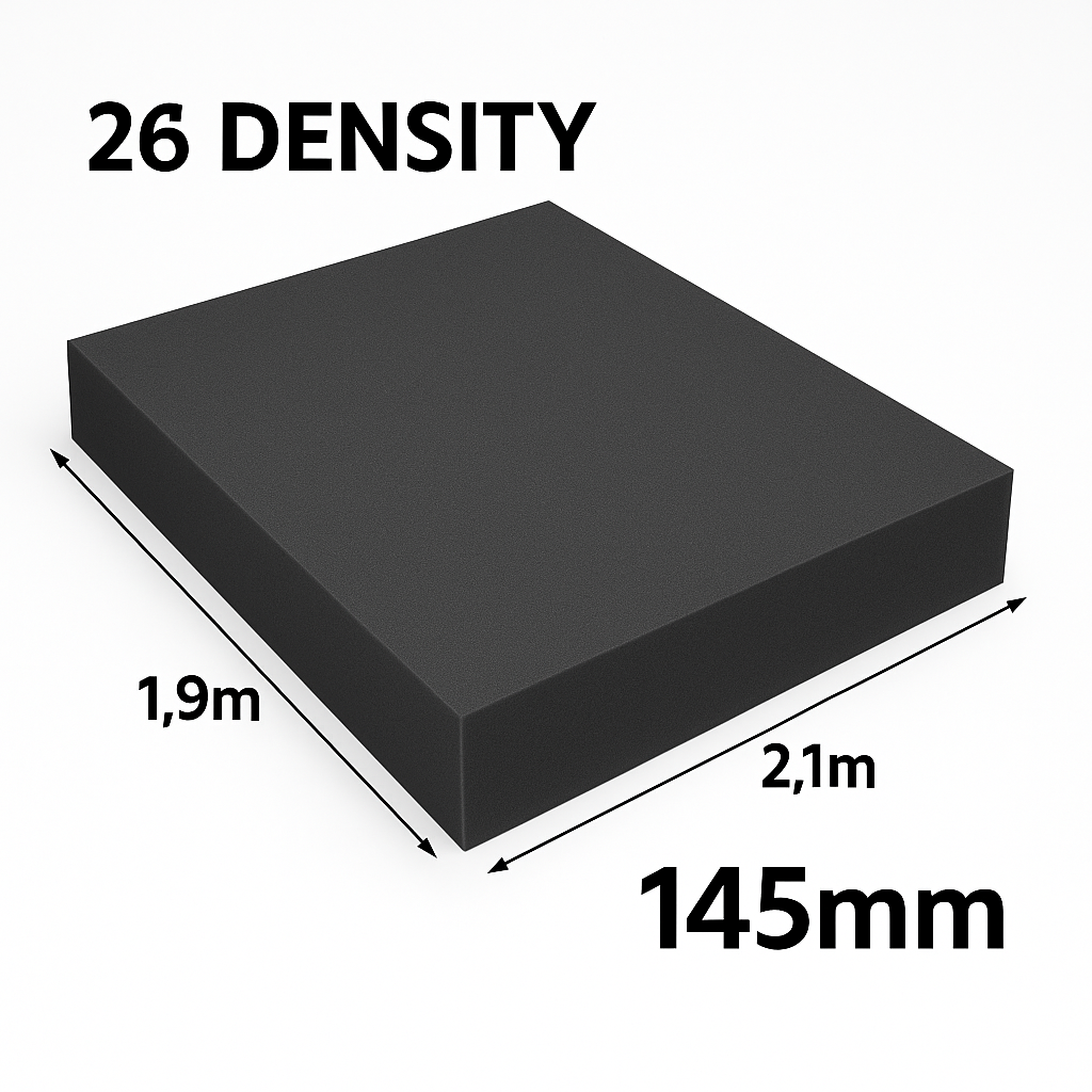 ECO FOAM 6 INCH (150mm) 26 H/D 2.3x1.9 – Auto Leather and Foam